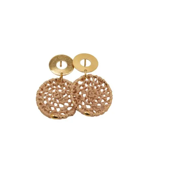 NART NATURE MAKING ART Dreamcatcher Earrings - Gold