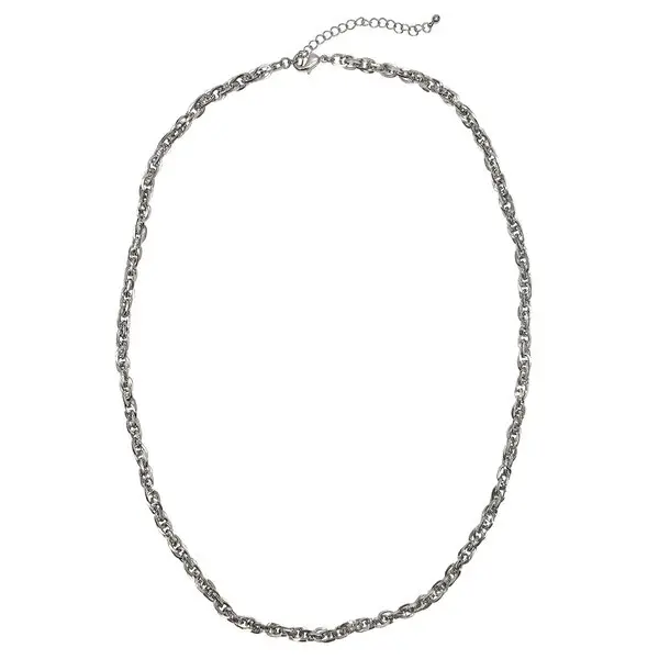 FARRA Stainless Steel Chain Necklace - Silver