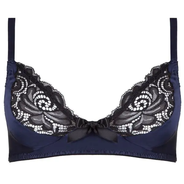 EMMA HARRIS Signature Navy Soft Bra - Blue