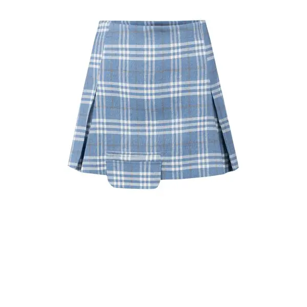 PCFG Free Heaven Pleated Mini Skirt - Blue