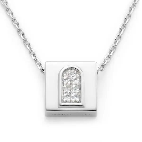 KOUREE Sterling & White Topaz Pendant - Silver