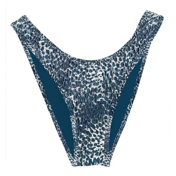 BLACKBOUGH SWIM Fiona High Rise Cheeky Bottoms - Blue