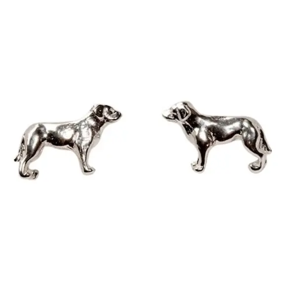 SIMON KEMP JEWELLERS Labrador Cufflinks In Sterling Siver - Silver