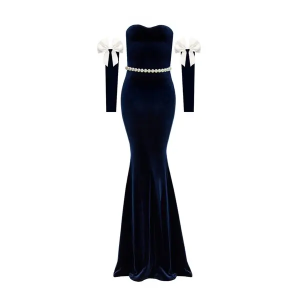 NUR KARAATA Lily Throne Gown