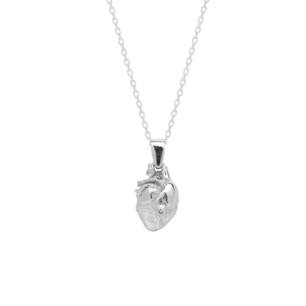 SPERO LONDON Sterling Anatomical Heart Necklace - Silver