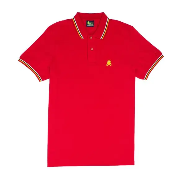 EIGHT X Corsica Frog Slim Fit Polo - Red
