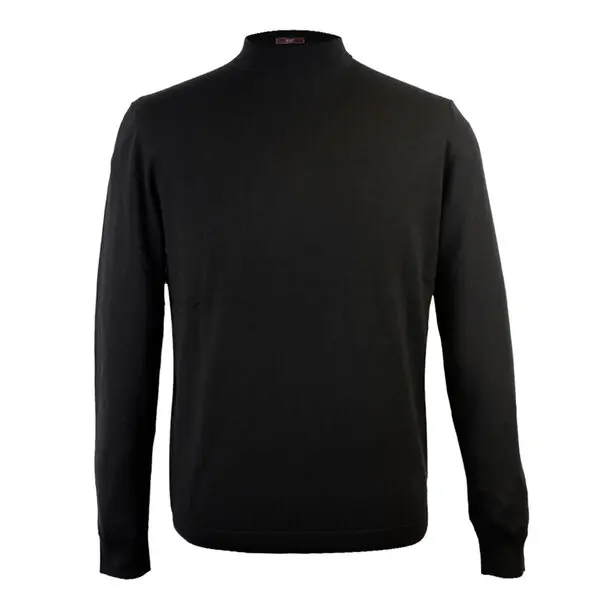 DAVID WEJ Merino Wool Mock Turtleneck Jumper