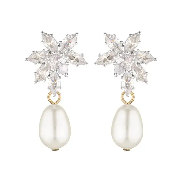 STEPHANIE BROWNE AUSTRALIA Aster Pearl Earrings - Gold