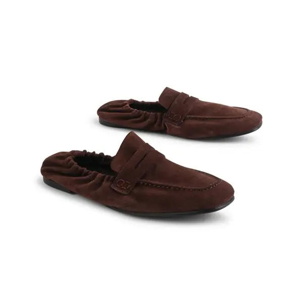 Intentionally Blank Sail Ruched Suede Loafer
