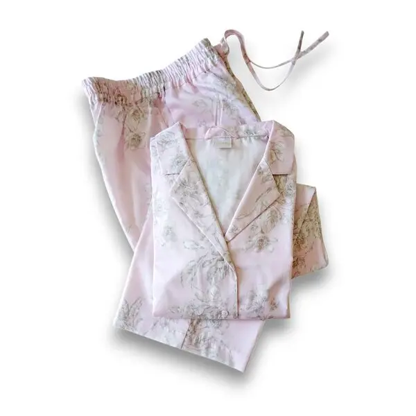 DECOFLUX HOME Pyjama Set Eden Primrose Shirt And Pants - Pink