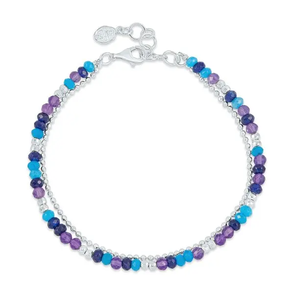 DOWER & HALL Bluebell Orissa Sterling Silver Bracelet - Gray