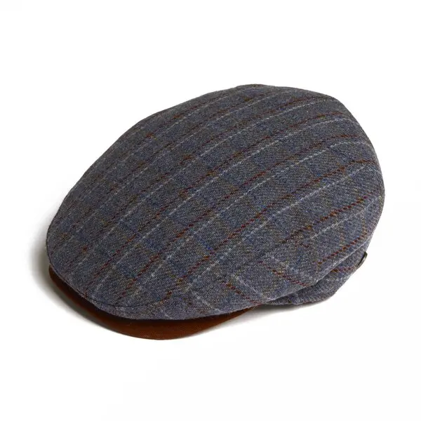 DASMARCA HATS Tailored Flat Cap - Blue/purple