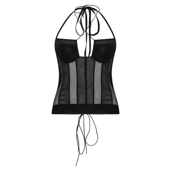 PCFG Tulle Top - Black