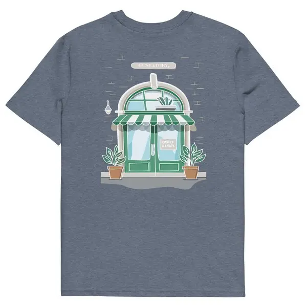 ANCHOR & CREW Organic Cotton Embroidered T-shirt - Blue
