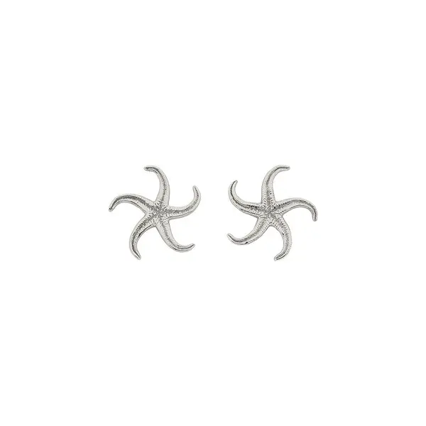 Zoë & Morgan Starfish Stud Earrings - Silver