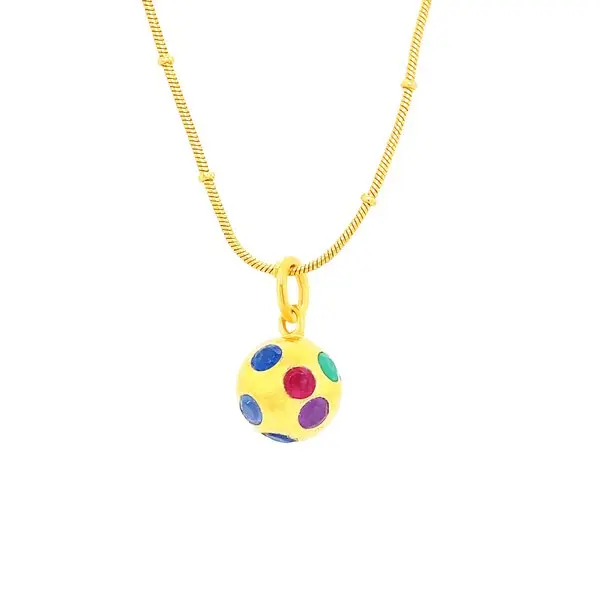 GEM BAZAAR JEWELLERY Party Time Pendant Necklace - Gold