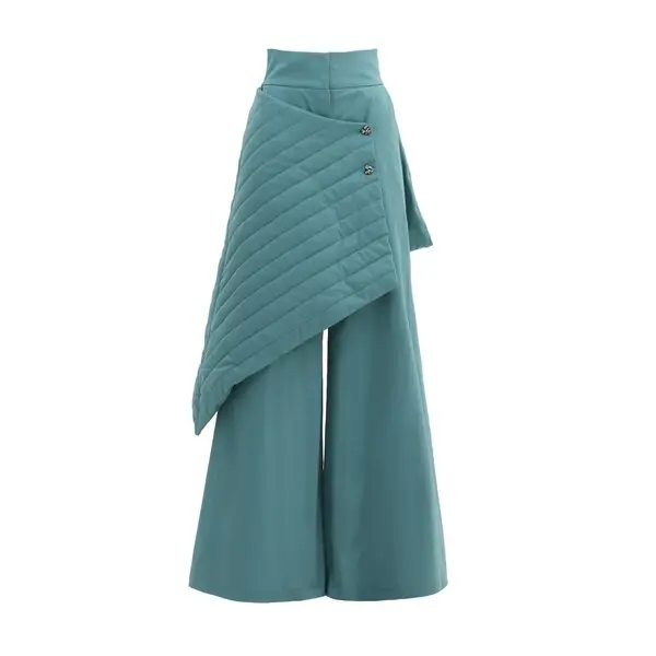 JULIA ALLERT Quilted Wide Leg Pants