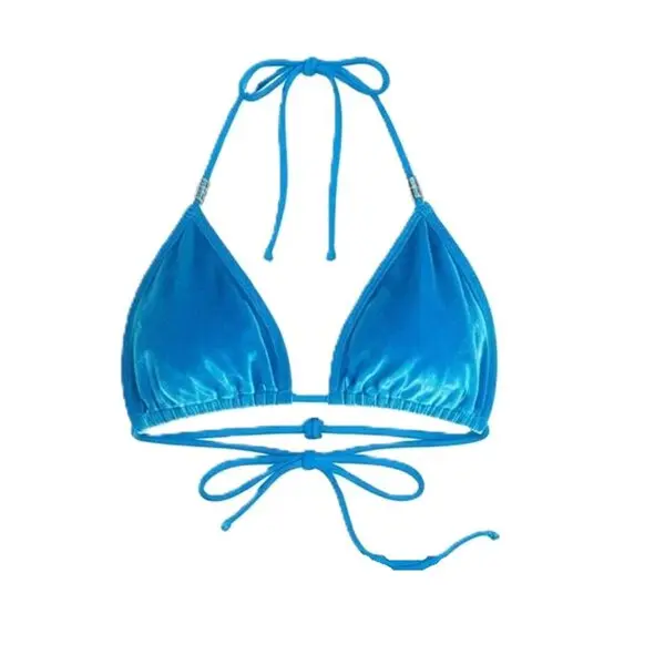 BRASINI SWIMWEAR Soninha Convertible Bikini Top - Blue