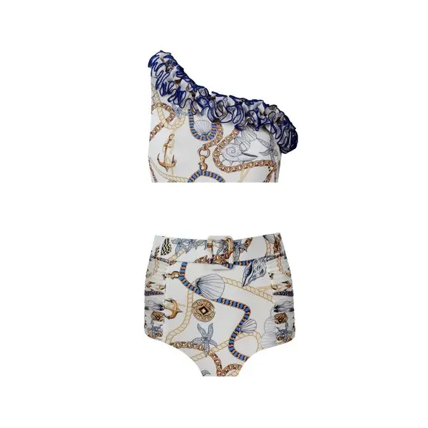 NUR KARAATA Alexis Tropezienne Bikini Set - White