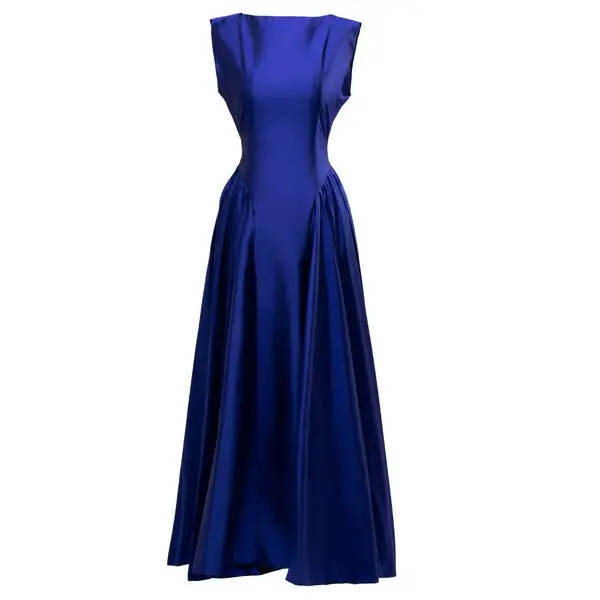 TUVA COLLECTION Sleeveless Draped Waist Dress