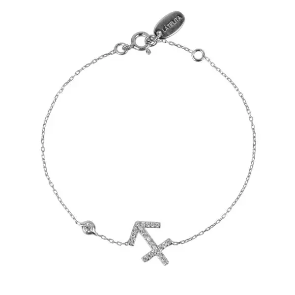 LATELITA Zodiac Horoscope Star Sign Sagittarius Bracelet - Silver