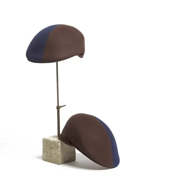 DASMARCA HATS Presley Blocked Felt Cap - Blue/brown