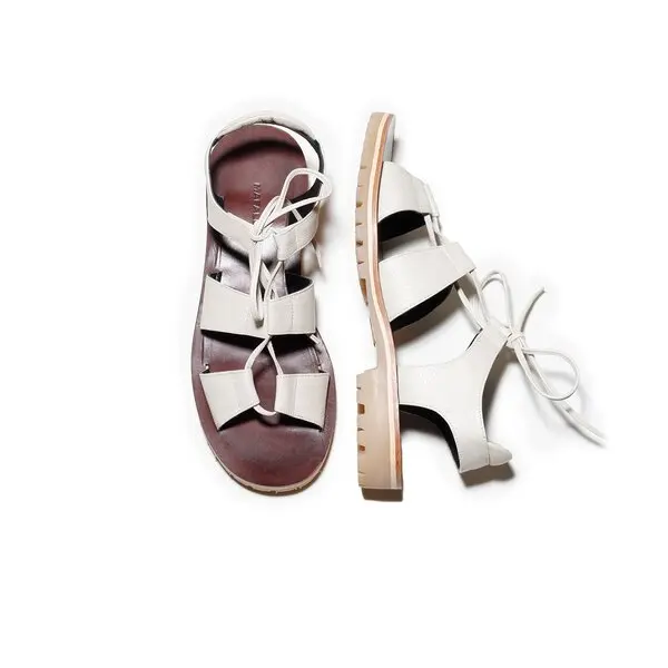 MAFALDA Magali Flat Sandals - White