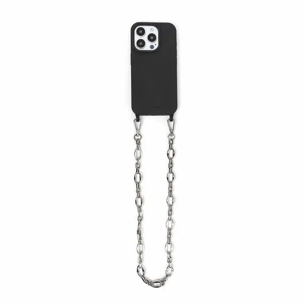Cordée Cases Black / Silver Phone Chain Set Black Magsafe - Black/silver