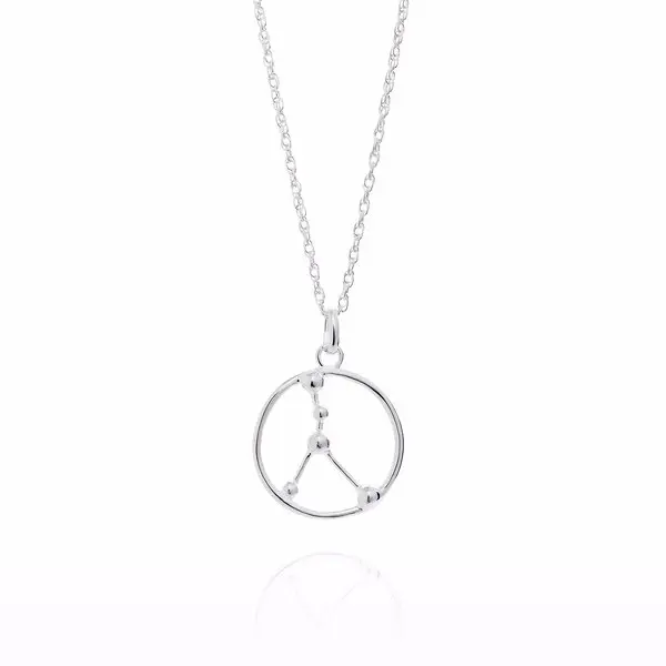 YASMIN EVERLEY JEWELLERY Cancer Astrology Necklace - Silver