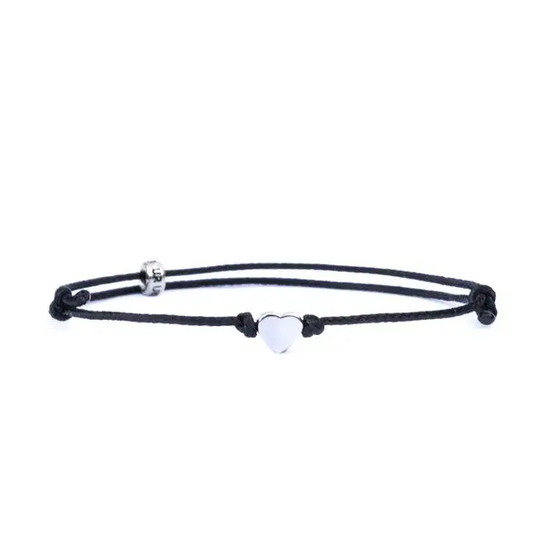 HARBOUR UK BRACELETS Heart Bead Bracelet - Silver