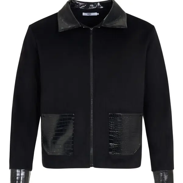 THE GT ATELIER Outerwear Jacket With Leather Pockets
