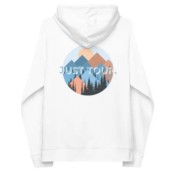ANCHOR & CREW Just Tour. Seeker Organic Cotton Raglan Hoodie - White