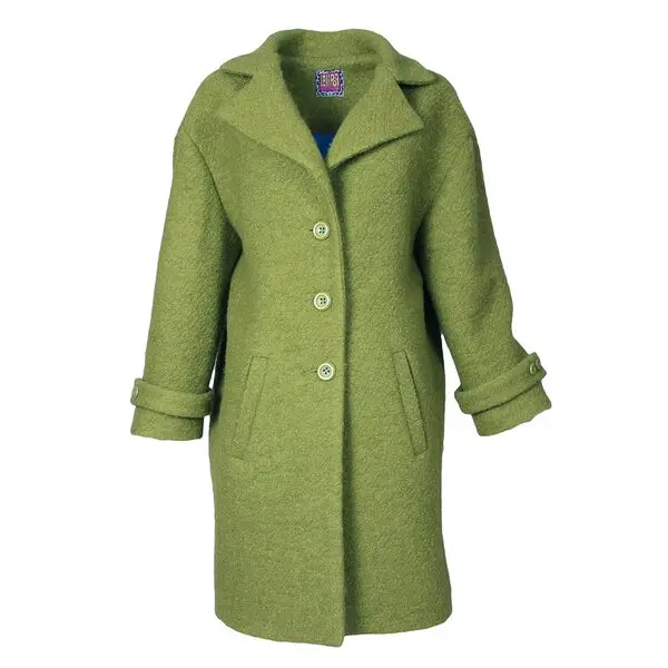 LALIPOP DESIGN Wool-blend Coat With Leaf Embroidery