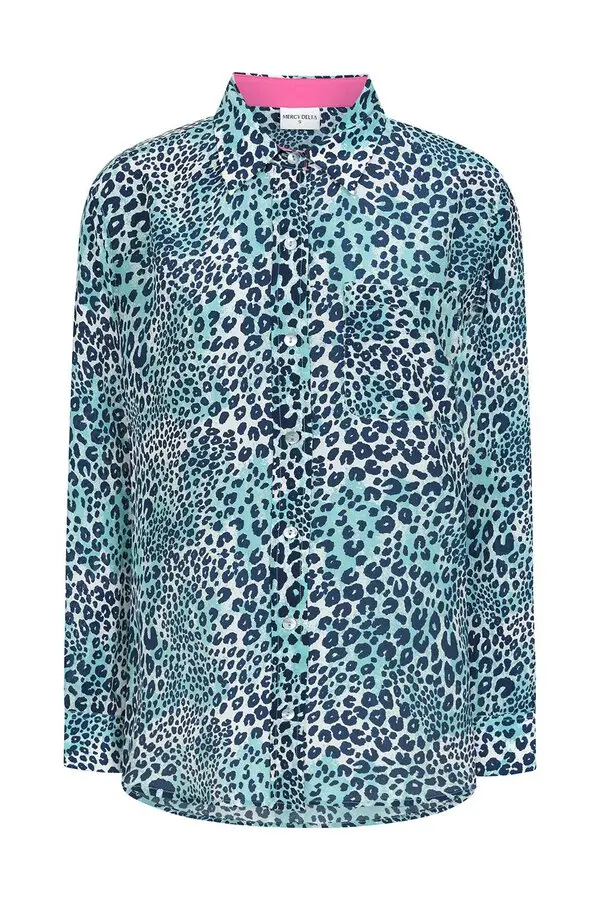 MERCY DELTA Goodwood Ravello Azure Shirt - Blue