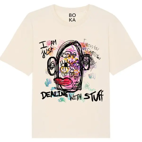 BOUTIQUE KAOTIQUE Organic Cotton Graphic T-shirt