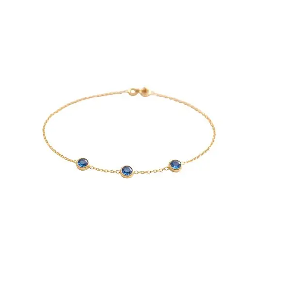 LILY FLO JEWELLERY Sapphire And Gold Bracelet - Blue