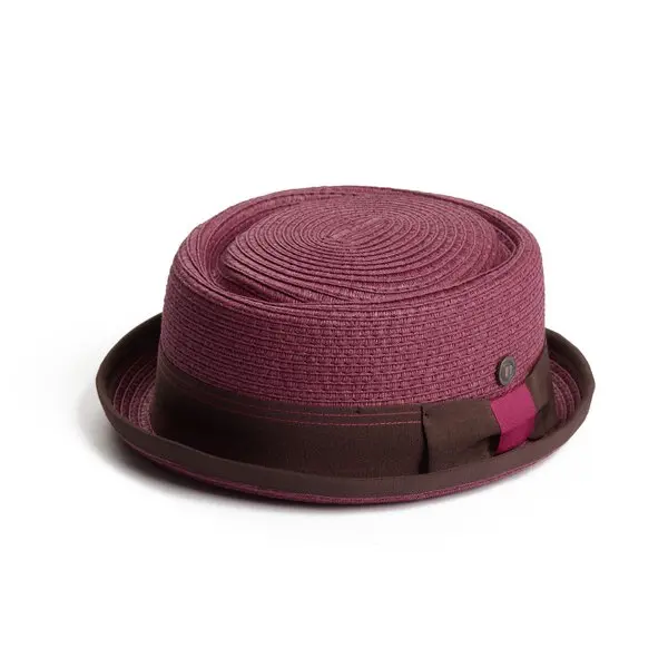DASMARCA HATS Dasmarca Rico Telescope Crown Porkpie Hat - Pink