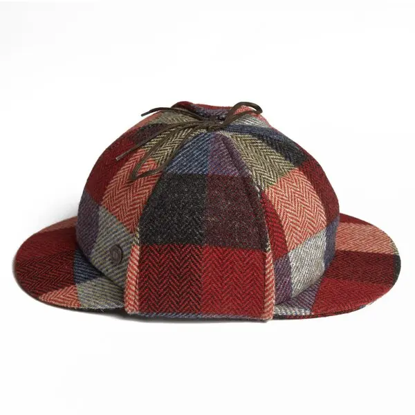 DASMARCA HATS Blake Tweed Deerstalker Cap - Orange