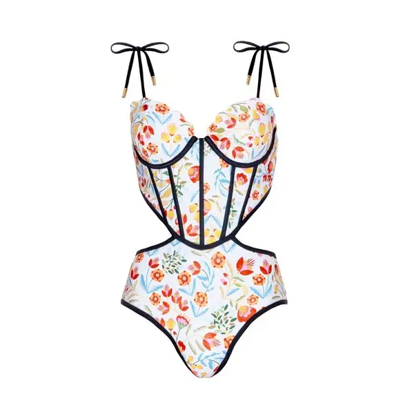 JESSIE ZHAO NEW YORK Bloom One-piece Swimsuit - White