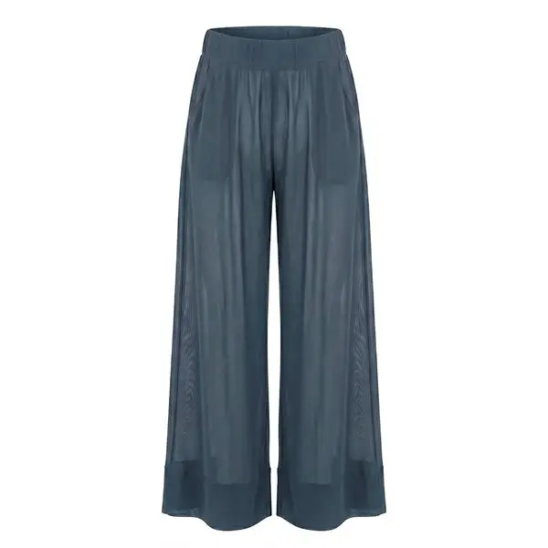 SEROTONE SWIM Mesh Palazzo Pant - Blue