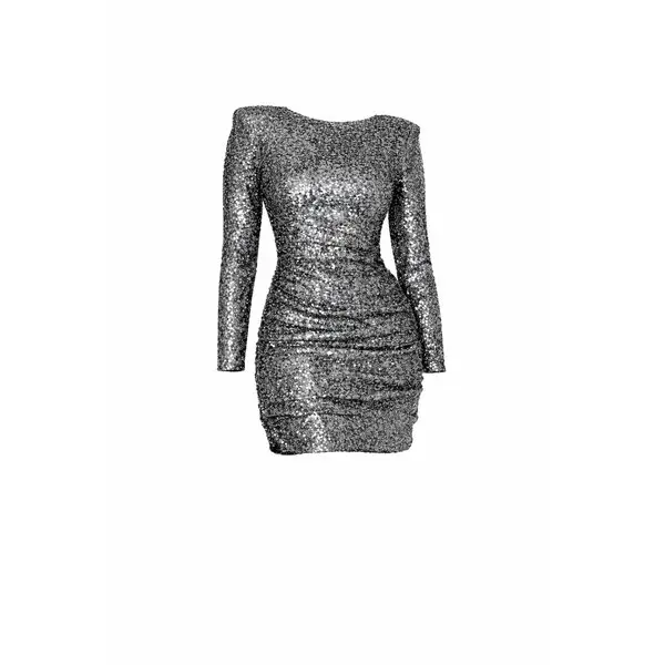 MONICE LONDON Bey Sequin Mini Dress - Silver