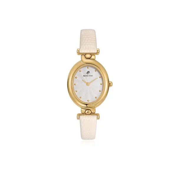 RETRO CHIC Ellipse Watch - White