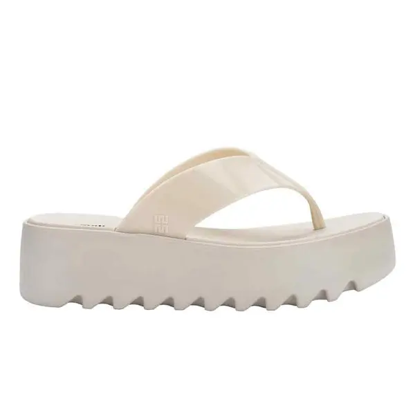 Melissa Thong Platform Sandals - Beige