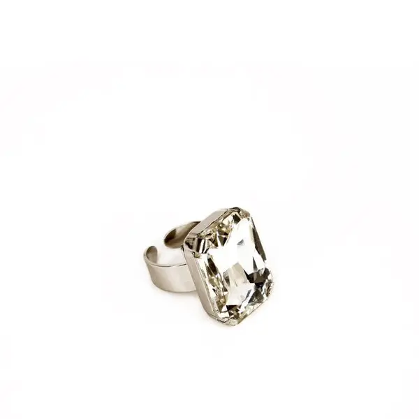 ADDICTED2 Celeste Crystal Ring - Silver