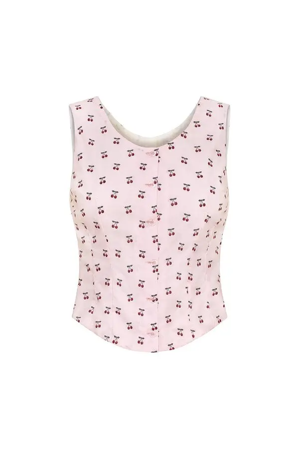 MONTCE Cherries Jane Tank - Pink
