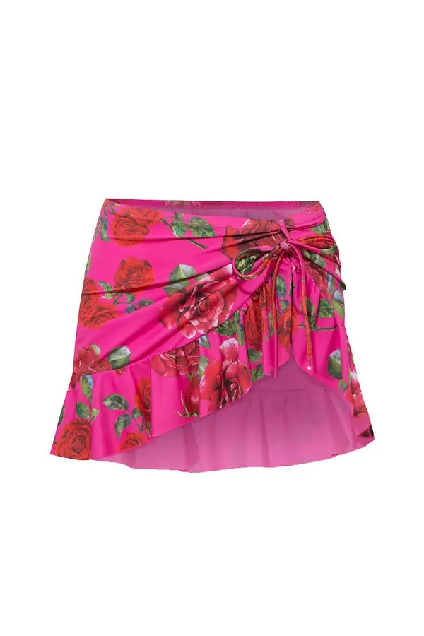 LUNA B Reverie Floral Mini Skirt - Pink