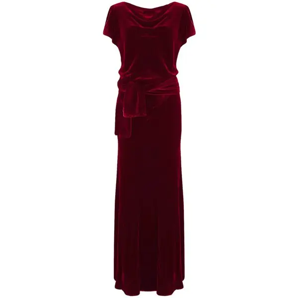 PRETTY ECCENTRIC Agatha Maxi Velvet Dress