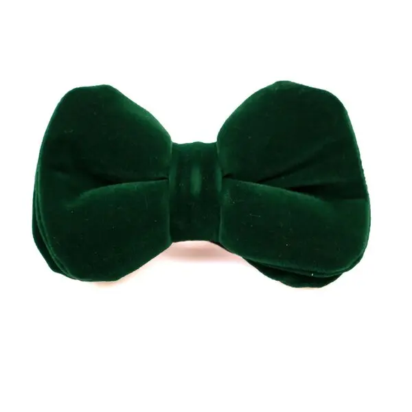 DAVID WEJ Velvet Pretied Bow Tie - Green