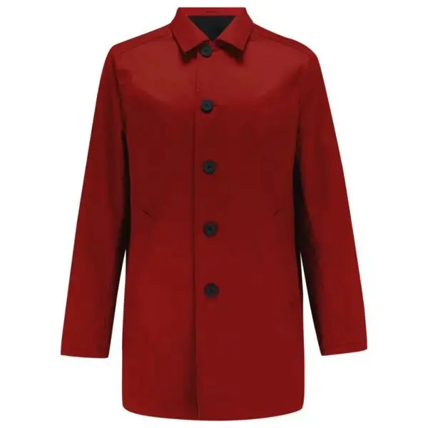 GUARDS LONDON Montague Reversible Raincoat - Black/red