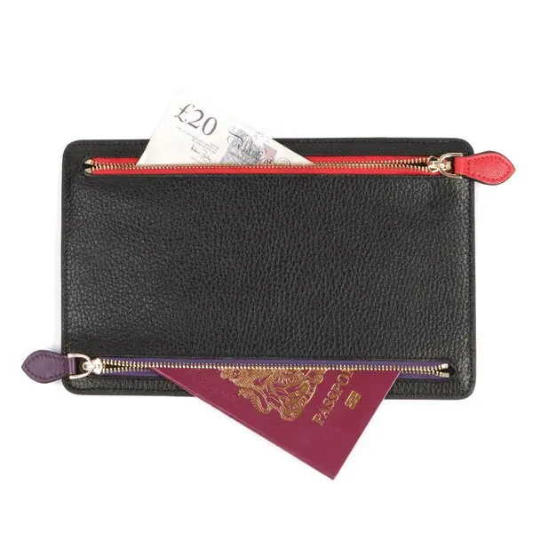 SJW BAGS LONDON Wellington Leather Wallet - Black